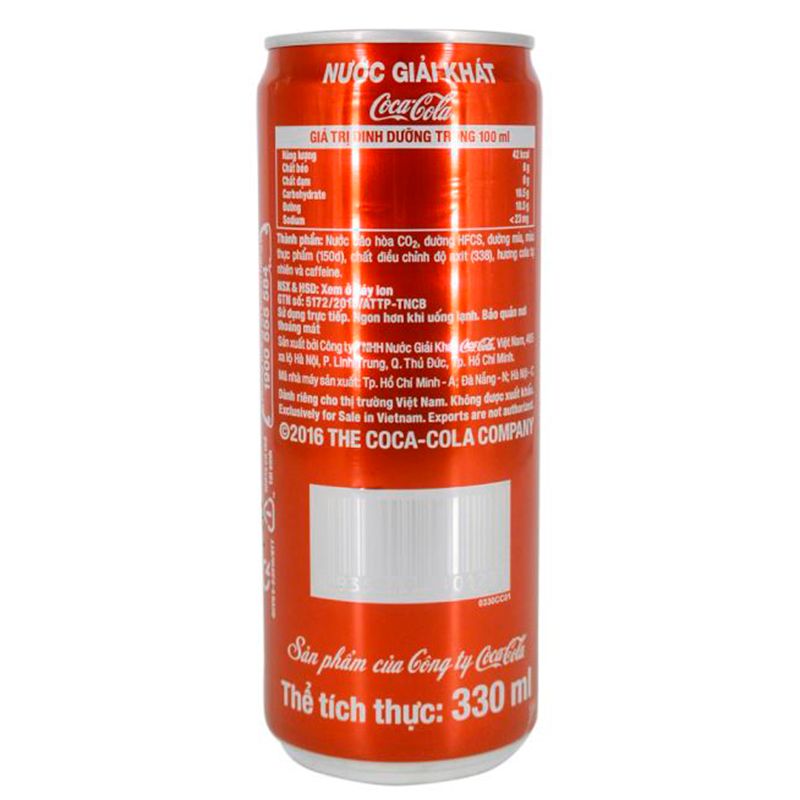 Nước giải khát có gas Coca Cola lon 320 ml – Chuỗi Tạp Hóa Việt ...