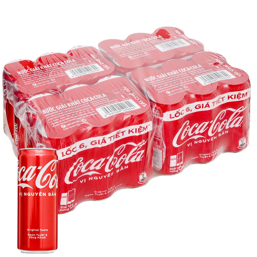 Nước giải khát có gas Coca Cola lốc 6 lon x 320 ml – Chuỗi Tạp Hóa Việt - Chuyên Sỉ Và Lẻ