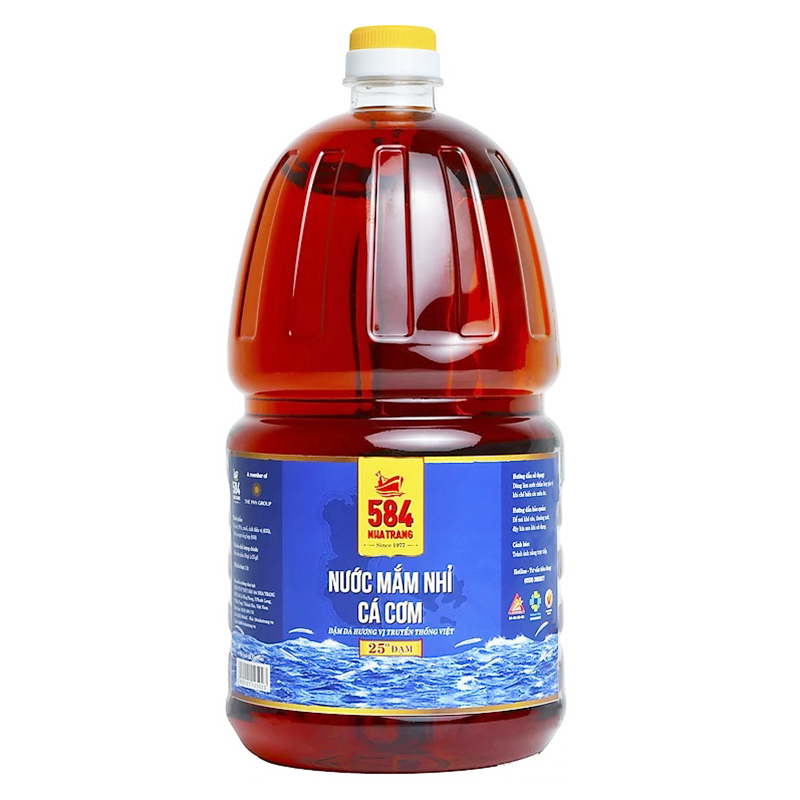 Nước mắm nhỉ cá cơm 584 Nha Trang 25 độ đạm chai nhựa 1 lít – Chuỗi Tạp ...