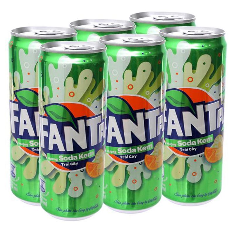 Nước ngọt Fanta vị soda kem lốc 6 lon x 330ml – Chuỗi Tạp Hóa Việt ...