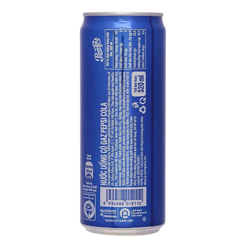 Nước giải khát có gas Pepsi lon 330ml – Chuỗi Tạp Hóa Việt - Chuyên Sỉ ...