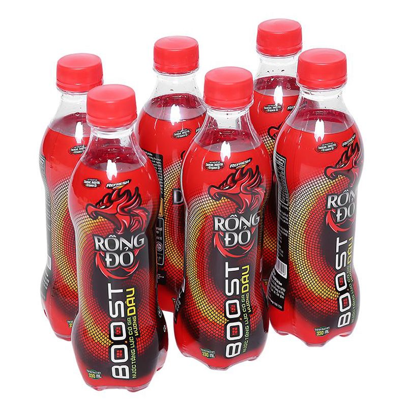 Nước tăng lực Rồng Đỏ Vị dâu lốc 6 chai x 330ml – Chuỗi Tạp Hóa Việt ...