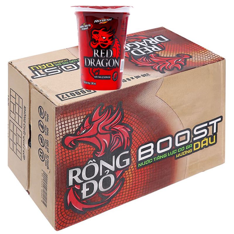 Nước tăng lực Rồng Đỏ hương dâu thùng 48 ly x 330ml – Chuỗi Tạp Hóa ...