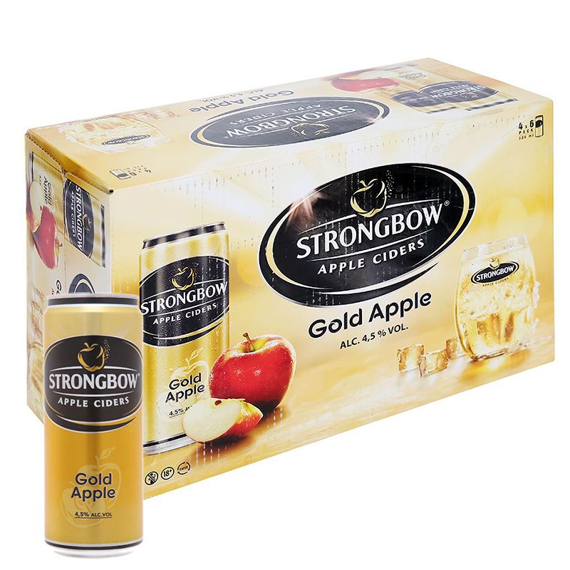 Nước táo lên men Strongbow gold Apple vị táo lon 330ml – Chuỗi Tạp Hóa Việt - Chuyên Sỉ Và Lẻ