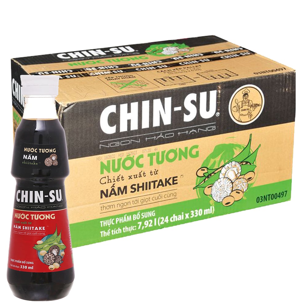 Nước tương Chinsu nấm Shiitake chai 330ml – Chuỗi Tạp Hóa Việt - Chuyên Sỉ Và Lẻ