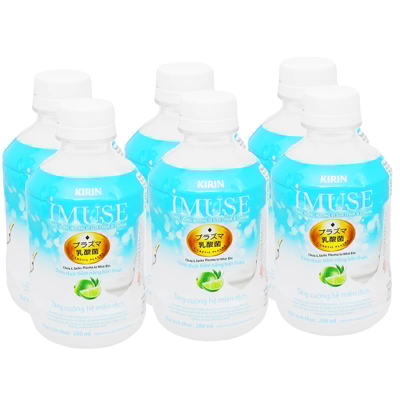 Nước uống Kirin Imuse vị sữa chua và chanh lốc 6 chai x 280ml – Chuỗi ...