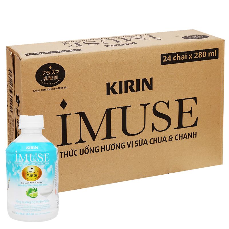 Nước uống Kirin Imuse vị sữa chua và chanh lốc 6 chai x 280ml ...