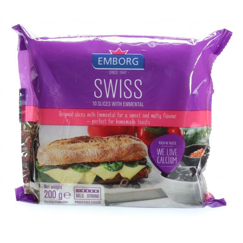 Phô mai lát Emborg Swiss Emmentaler gói 200g – Chuỗi Tạp Hóa Việt ...