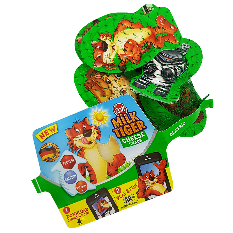 Phô mai Zott Mild Tiger cheese snack classic hộp 5 miếng x 20g 100g ...