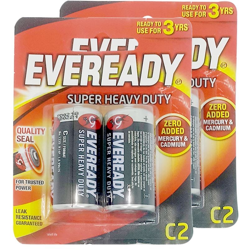 Pin C Eveready Super Duty 1235 BP2 bộ 2 vỉ x 2 viên – Chuỗi Tạp Hóa ...