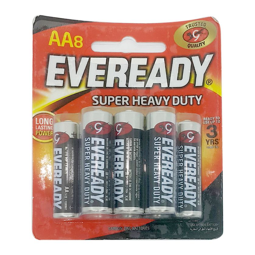 Pin Eveready Super Heavy Duty 1215 BP8 AA vỉ 5 viên – Chuỗi Tạp Hóa ...
