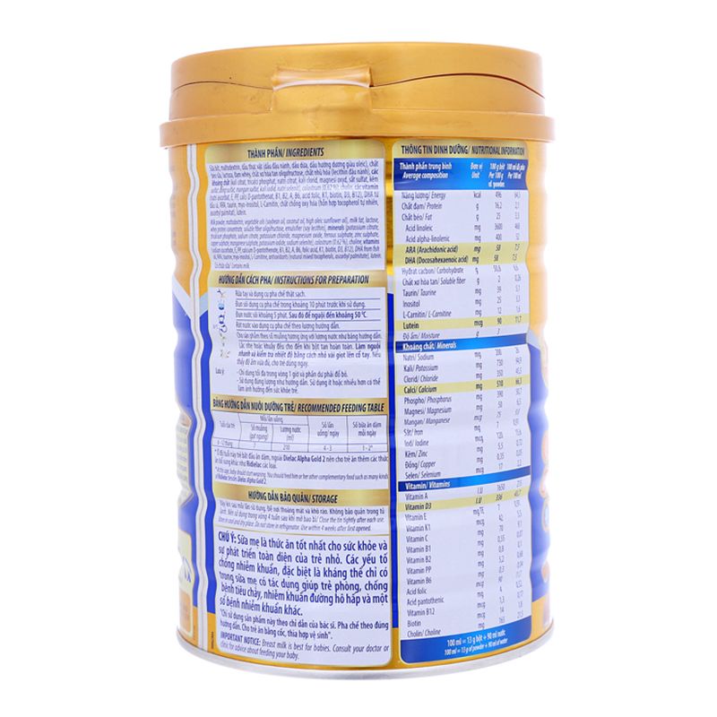 Sữa bột Dielac Alpha Gold 2 cho trẻ từ 6 đến 12 tháng lon 900g – Chuỗi Tạp Hóa Việt - Chuyên Sỉ ...