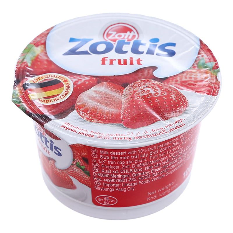 Sữa chua Zott Zottis vị dâu 100g – Chuỗi Tạp Hóa Việt - Chuyên Sỉ Và Lẻ