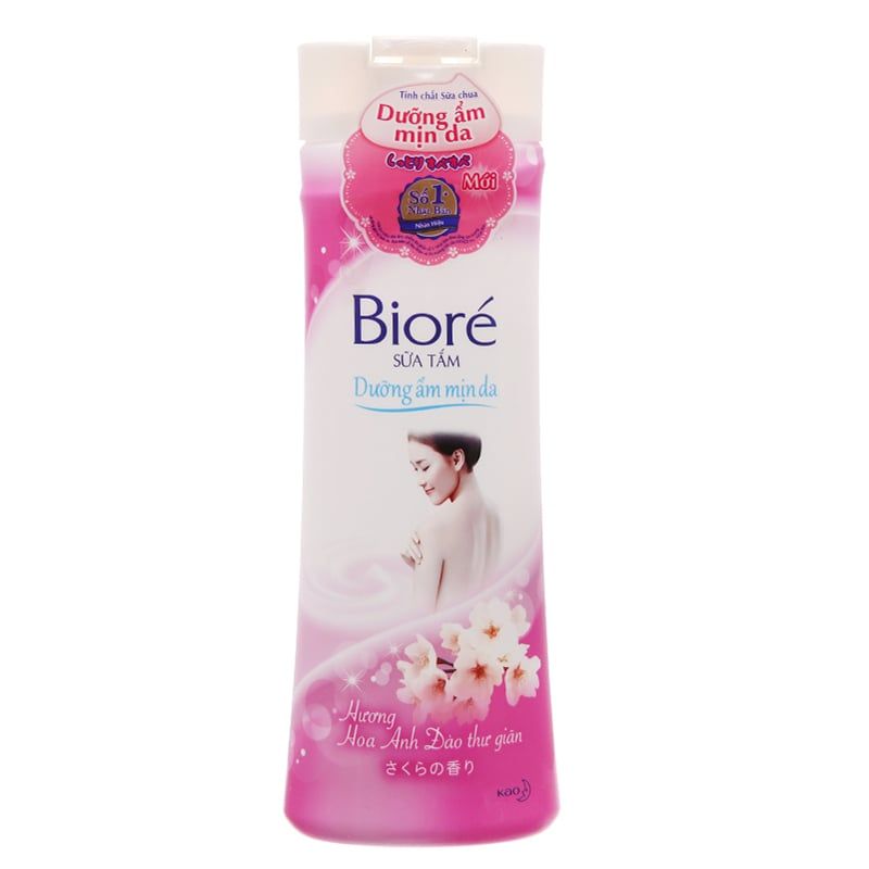 Sữa tắm Biore dưỡng ẩm mịn da hương hoa anh đào chai 200g – Chuỗi Tạp Hóa Việt - Chuyên Sỉ Và Lẻ