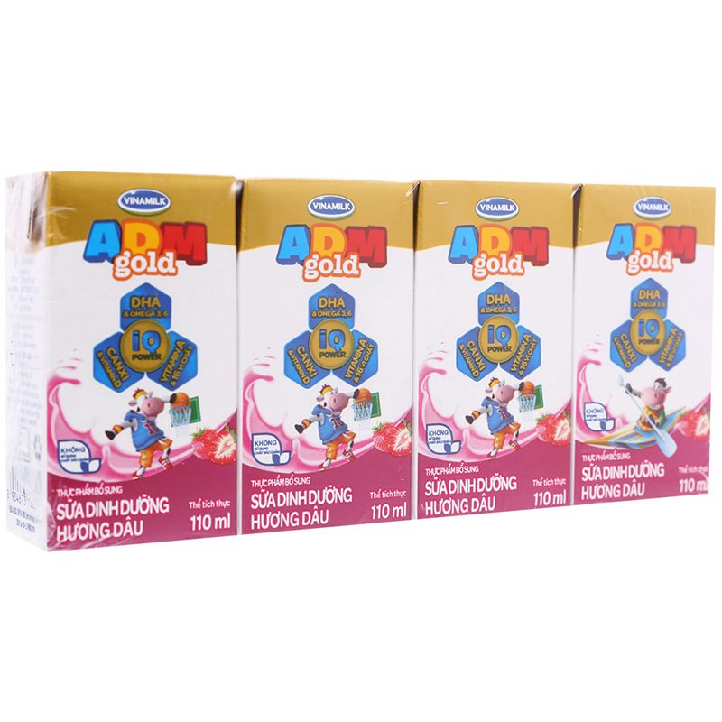 Sữa dinh dưỡng hương dâu Vinamilk ADM Gold thùng 48 hộp x 110ml – Chuỗi ...