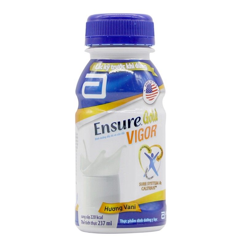 Sữa Ensure Gold Vigor nước hương vani thùng 24 chai x 237ml – Chuỗi Tạp ...