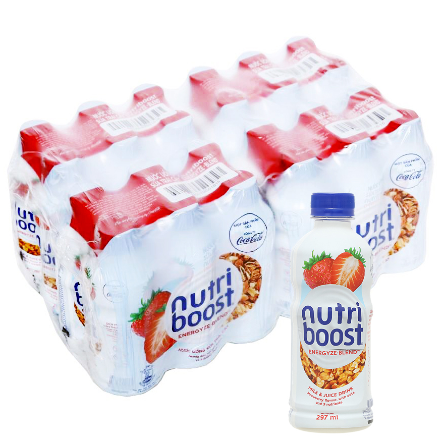 Sữa trái cây Nutriboost hương dâu thùng 24 chai x 297ml – Chuỗi Tạp Hóa ...
