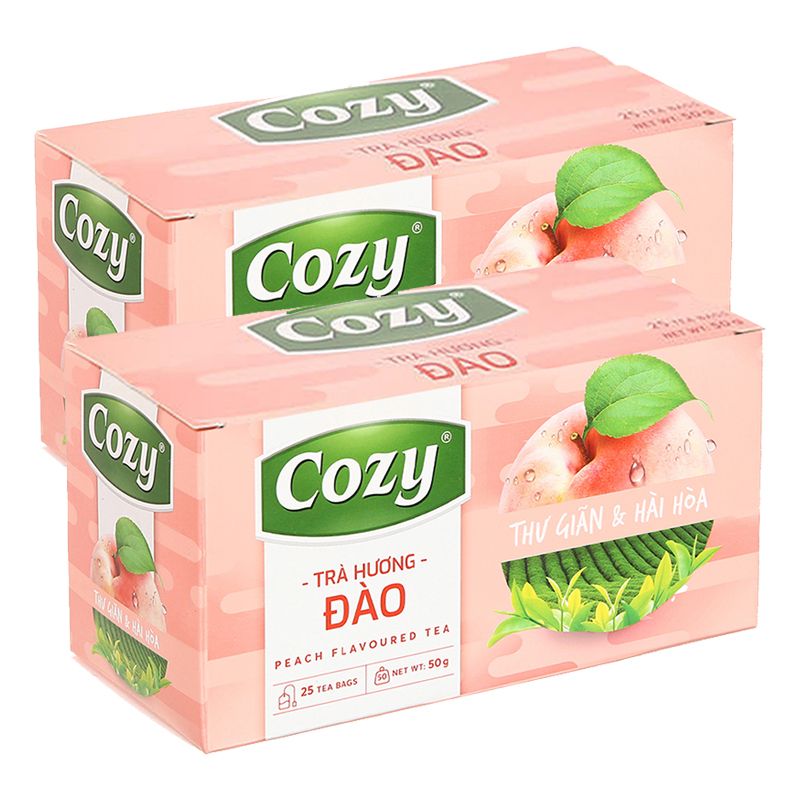 Trà đào Cozy 2g x 25 túi hộp 50g – Chuỗi Tạp Hóa Việt - Chuyên Sỉ Và Lẻ