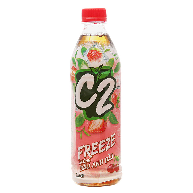 Trà đen C2 hương dâu anh đào thùng 24 chai x 455ml – Chuỗi Tạp Hóa Việt - Chuyên Sỉ Và Lẻ