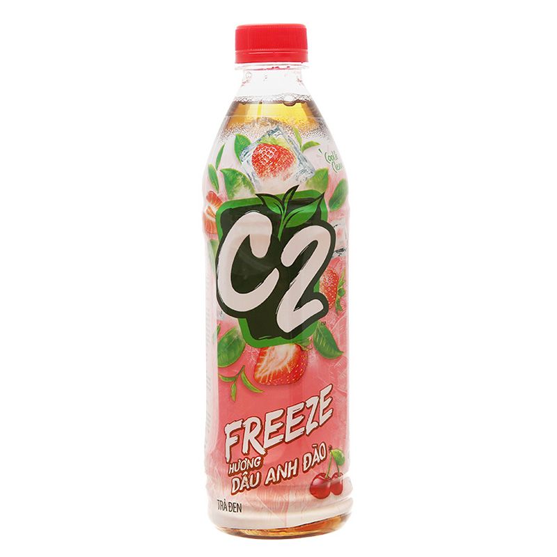 Trà đen C2 hương dâu anh đào thùng 24 chai x 455ml – Chuỗi Tạp Hóa Việt - Chuyên Sỉ Và Lẻ