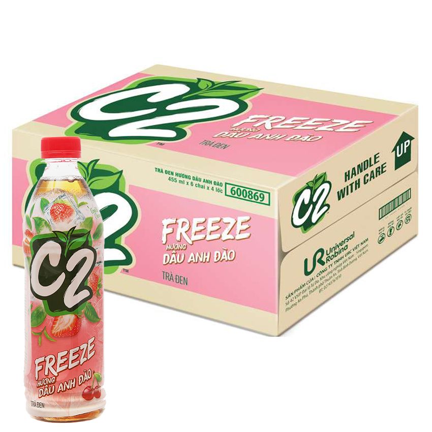 Trà đen C2 hương dâu anh đào lốc 6 chai x 455ml – Chuỗi Tạp Hóa Việt ...