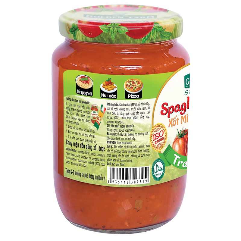 Xốt mì Spaghetti Golden Farm vị nấm hũ 820g – Chuỗi Tạp Hóa Việt ...