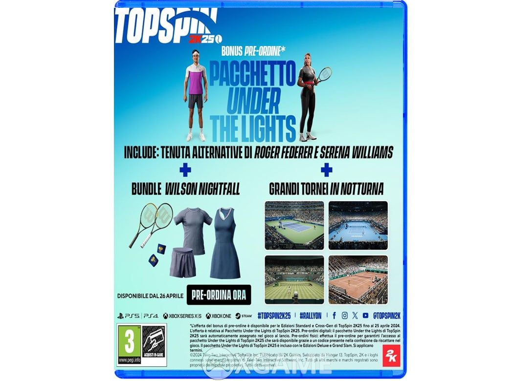 TopSpin 2K25-PS4 – xGAMESHOP-Retail Store Games