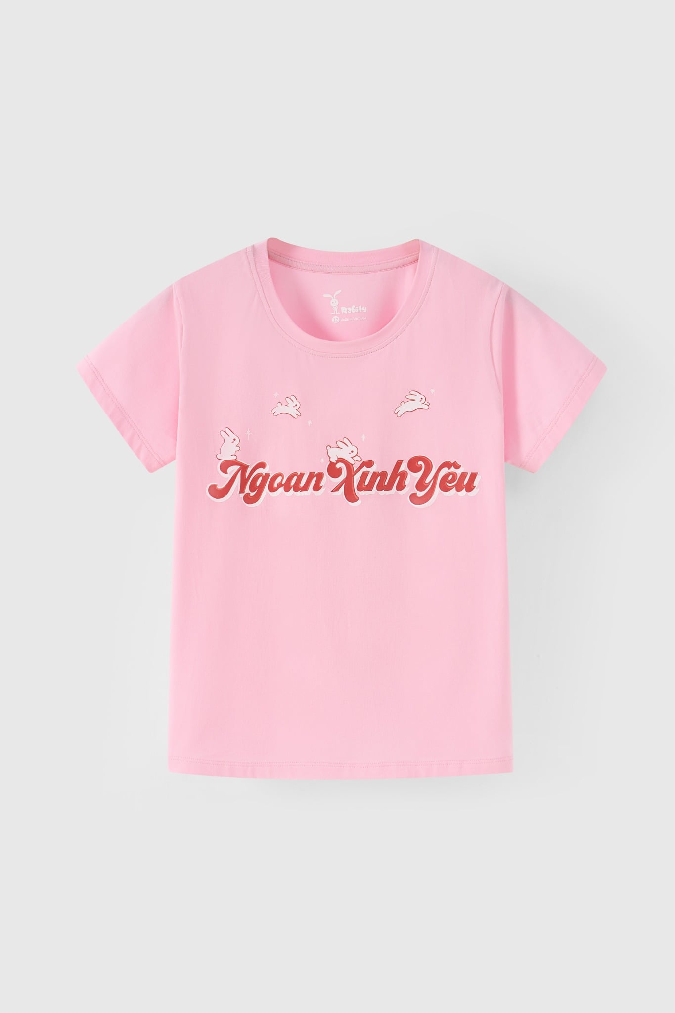Áo Thun Ngắn Tay Ngoan Xinh Yêu Bé Gái Rabity 900.083