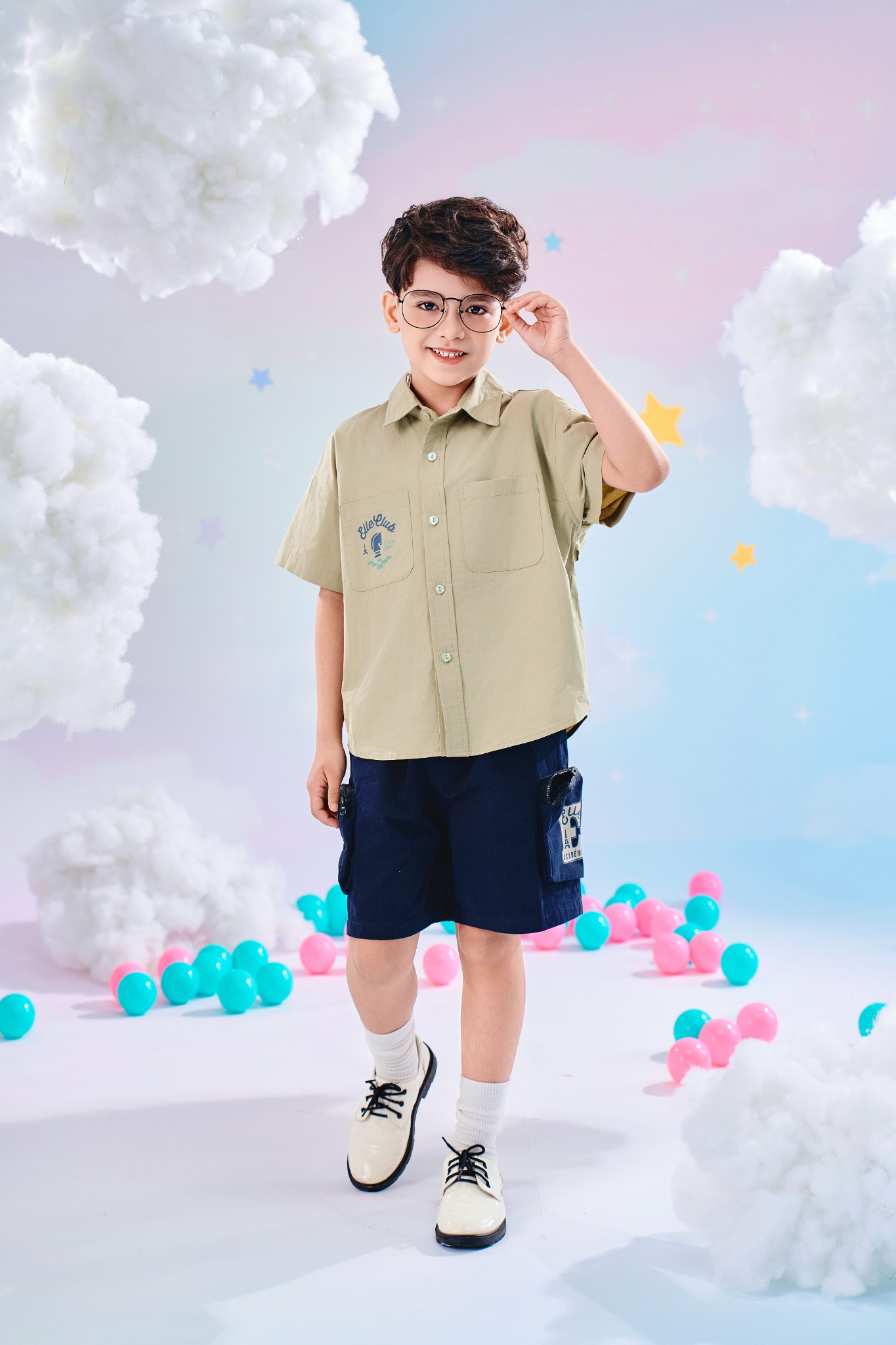 Áo Sơ Mi Ngắn Tay Rabity x ELLE Kids - Designed In Paris 802.001