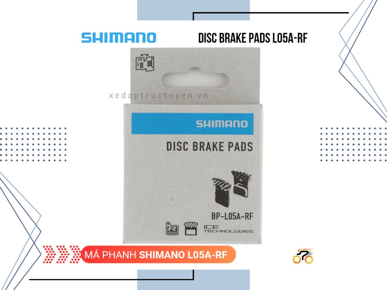 BỐ THẮNG DĨA - L05A-RF - TẢN NHIỆT - SHIMANO (CÓ HỘP) – Xe đạp Trực tuyến