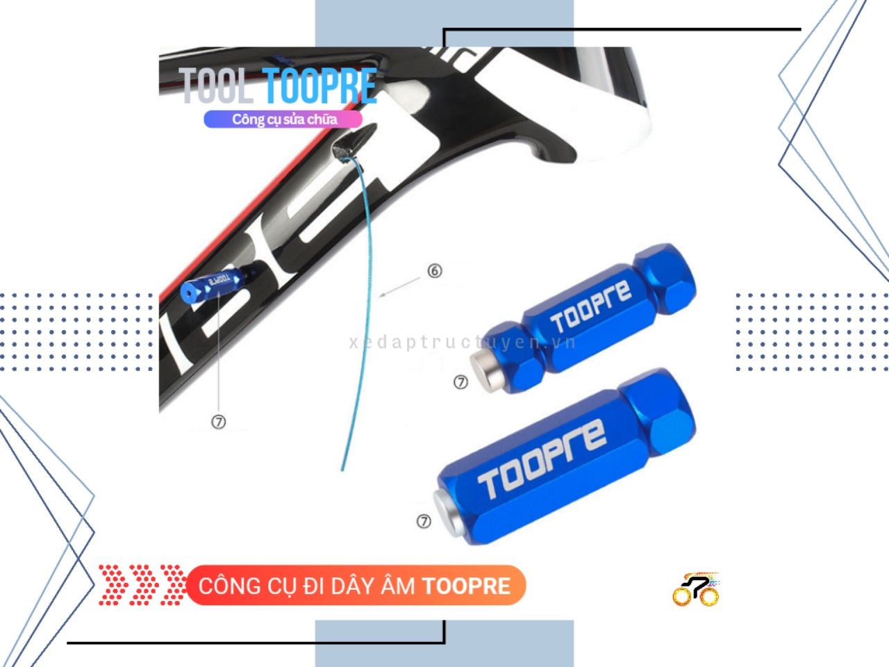 CÔNG CỤ LUỒN DÂY ÂM SƯỜN - TOOPRE – Xe đạp Trực tuyến
