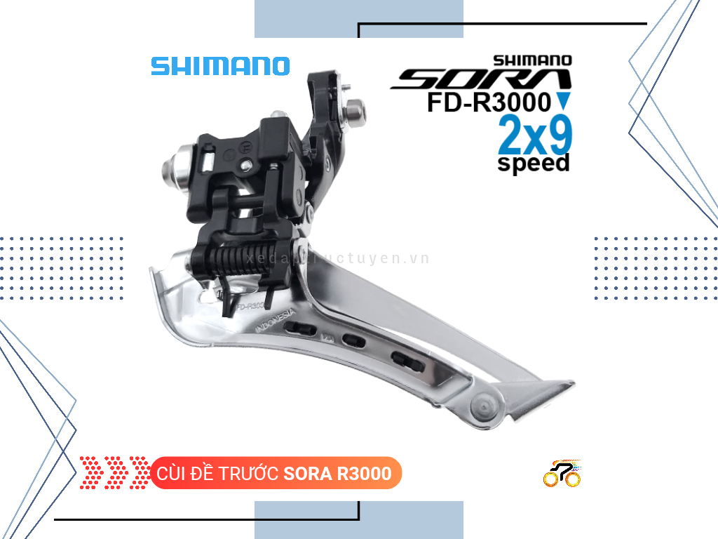 CÙI ĐỀ TRƯỚC - SHIMANO SORA FD R3000 - ROAD (BẮT SƯỜN) – Xe đạp Trực tuyến