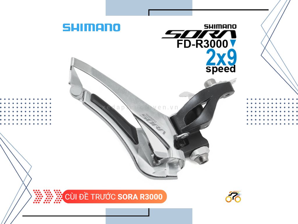 CÙI ĐỀ TRƯỚC - SHIMANO SORA FD R3000 - ROAD (BẮT SƯỜN) – Xe đạp Trực tuyến