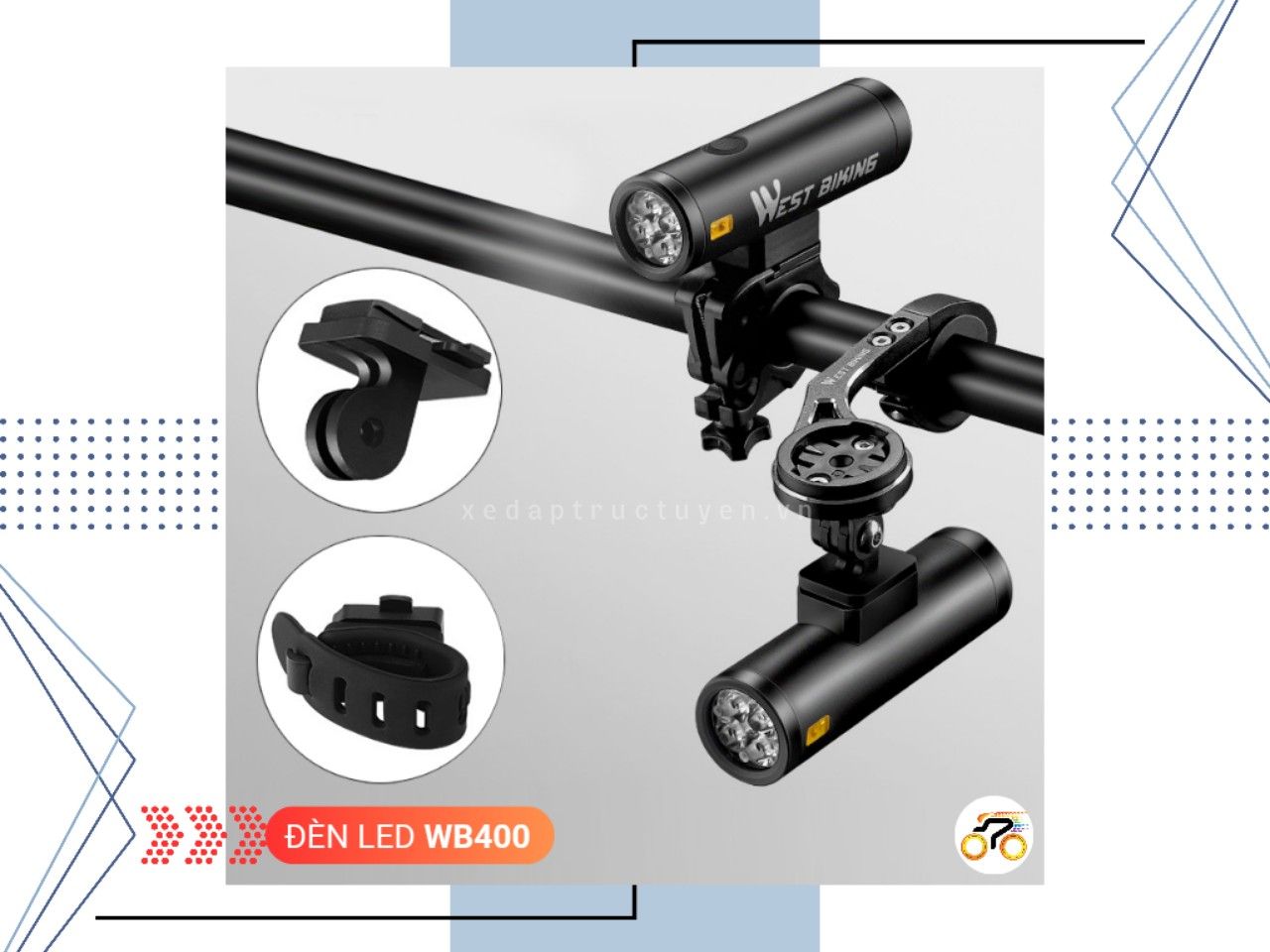 ĐÈN LED TRƯỚC - WEST BIKING WB400 - ĐÈN TRÒN (800 LUNEN, 2000mAh) – Xe ...