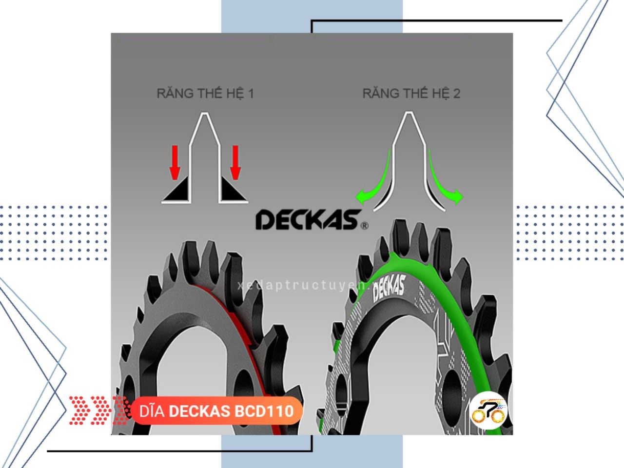 DĨA XE ĐẠP - TOURING - DECKAS - 48T - BCD 110 – Xe đạp Trực tuyến