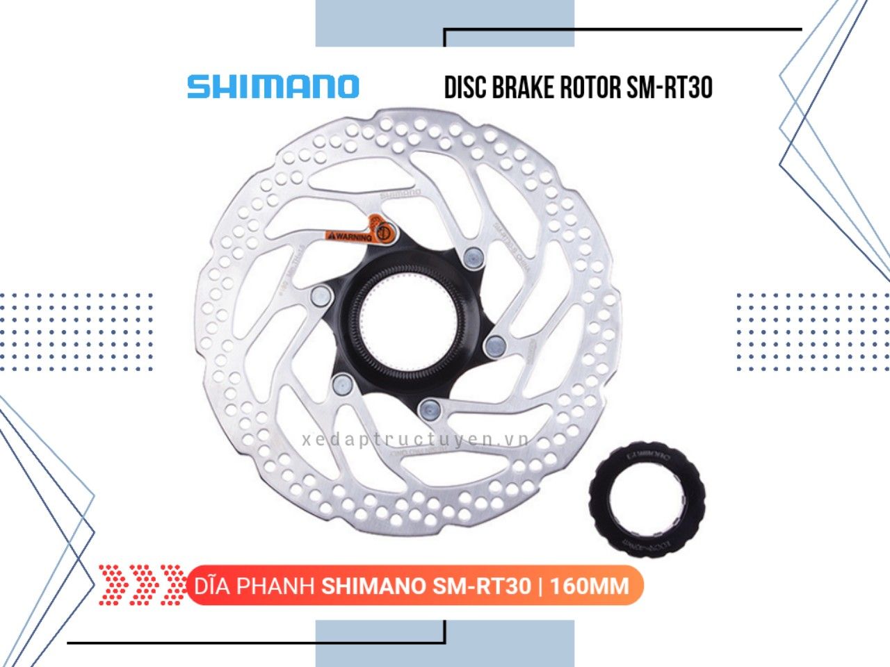 ĐĨA THẮNG XE ĐẠP - CENTER LOCK - SHIMANO RT30 (CÓ HỘP) (1CÁI) – Xe đạp ...