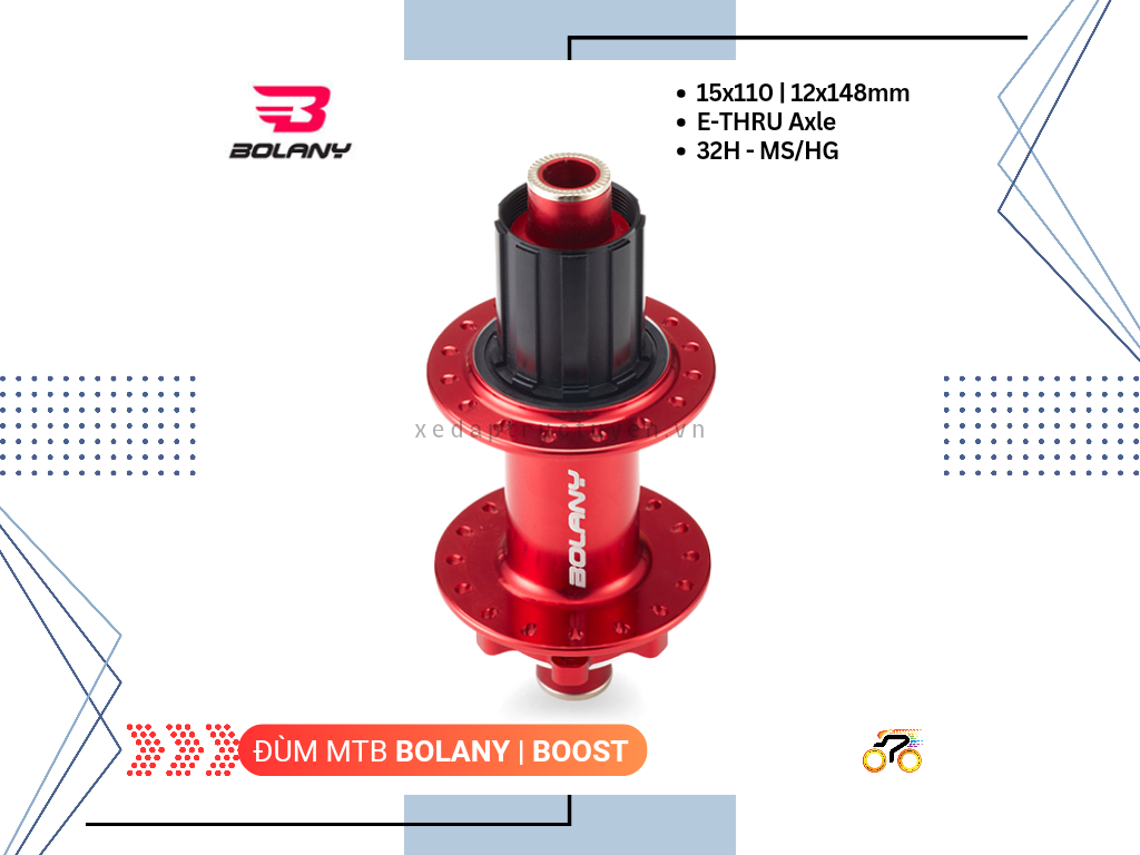ĐÙM XE ĐẠP - HUB BOLANY - CỐI HG - TY BOOST - 6 CÓC - MTB - BẠC ĐẠN ...