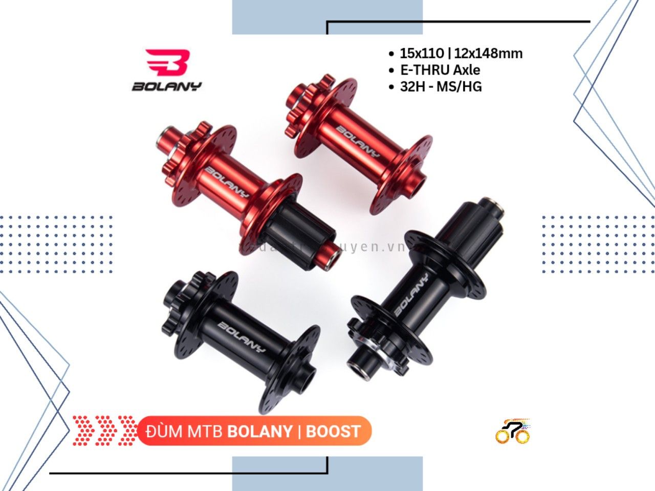 ĐÙM XE ĐẠP - HUB BOLANY - CỐI HG - TY BOOST - 6 CÓC - MTB - BẠC ĐẠN ...