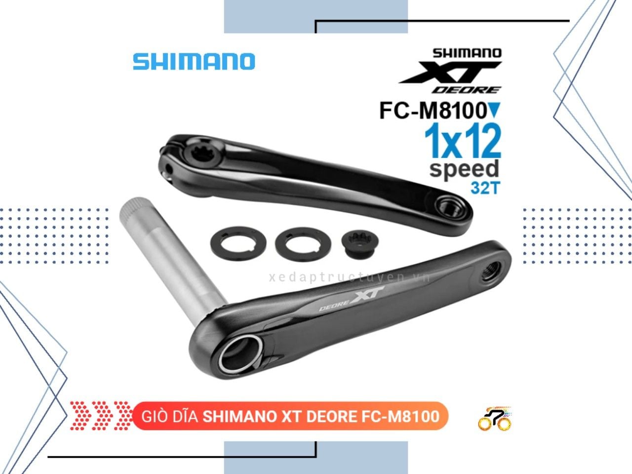 GIÒ DĨA XE ĐẠP MTB - SHIMANO DEORE XT FC M8100 - 32T - NHÔM – Xe đạp ...