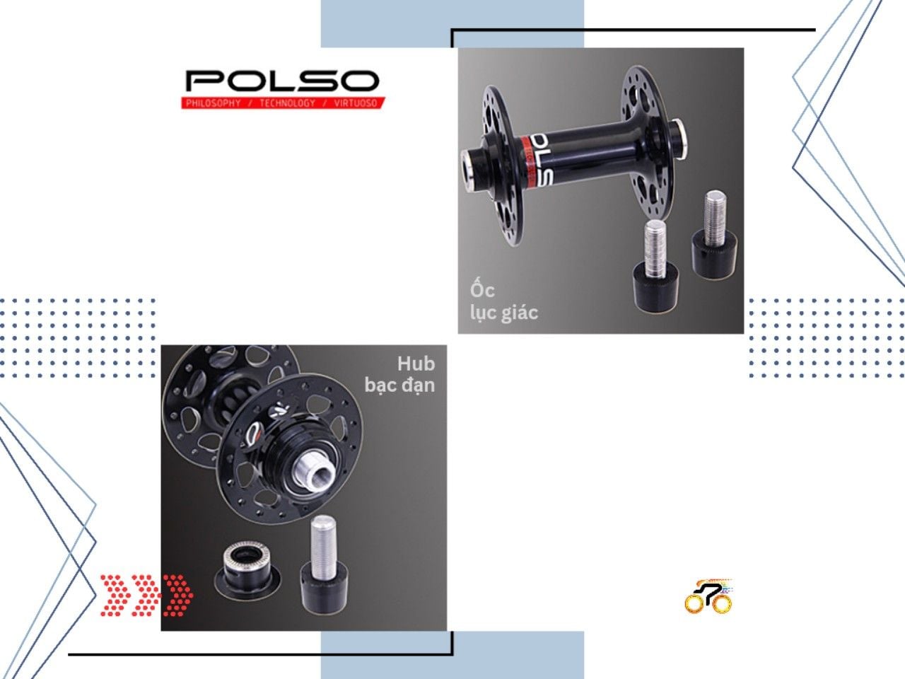 ĐÙM XE ĐẠP - HUB POLSO FH003 - FIXED GEAR - BẠC ĐẠN - 20/24L – Xe đạp ...