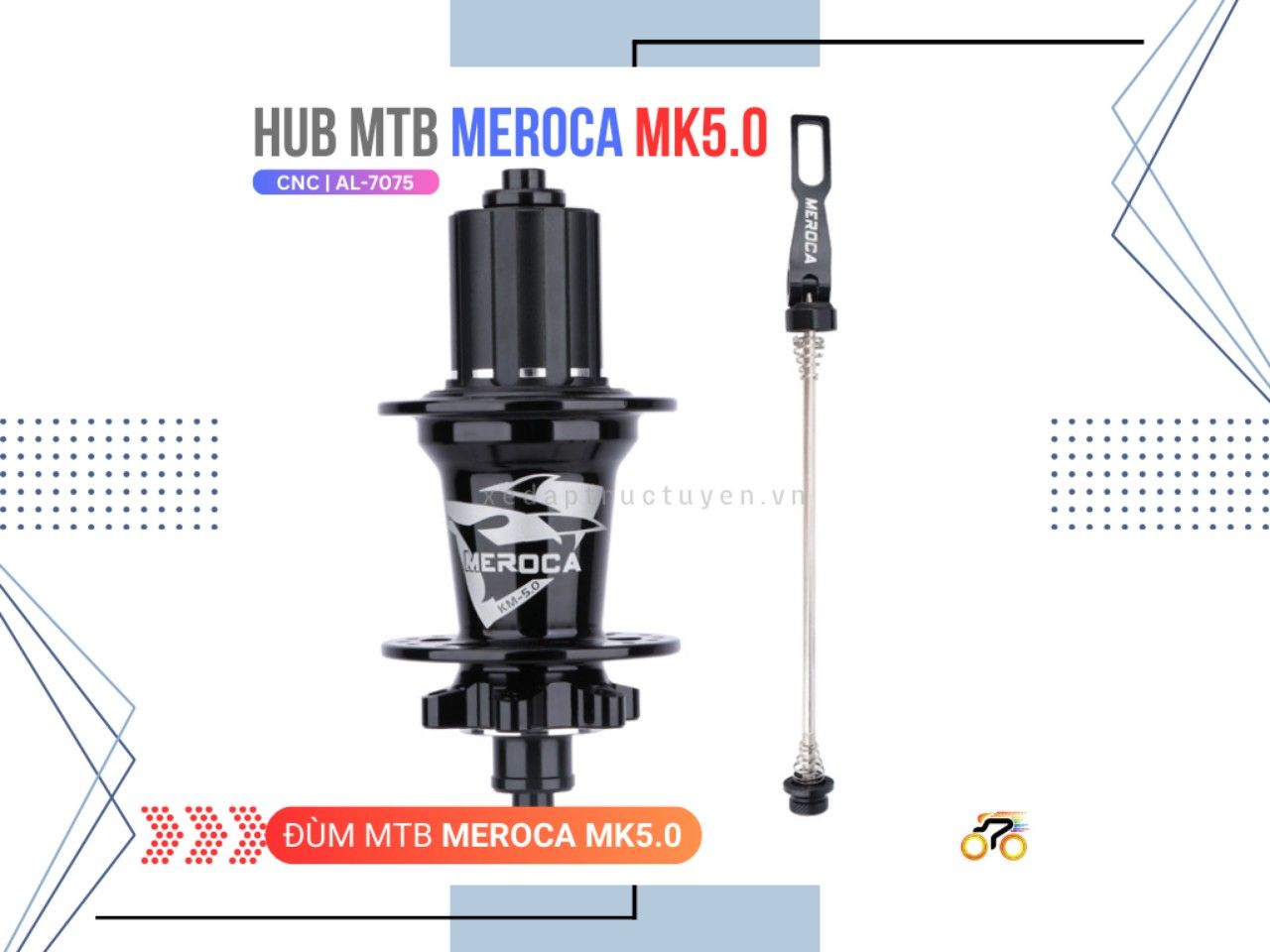 ĐÙM XE ĐẠP - HUB MEROCA KM5.0 - MTB - CỐI HG - 6 CÓC - BẠC ĐẠN - 32L ...