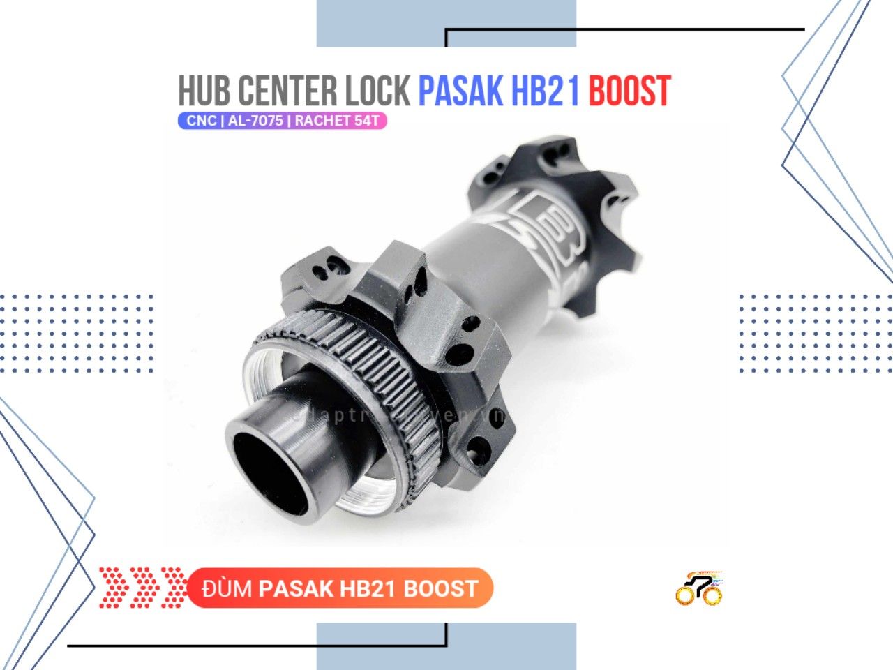 ĐÙM XE ĐẠP - HUB PASAK HB21 RATCHET 54 - CỐI MS - TY BOOST - 6 BẠC ĐẠN ...