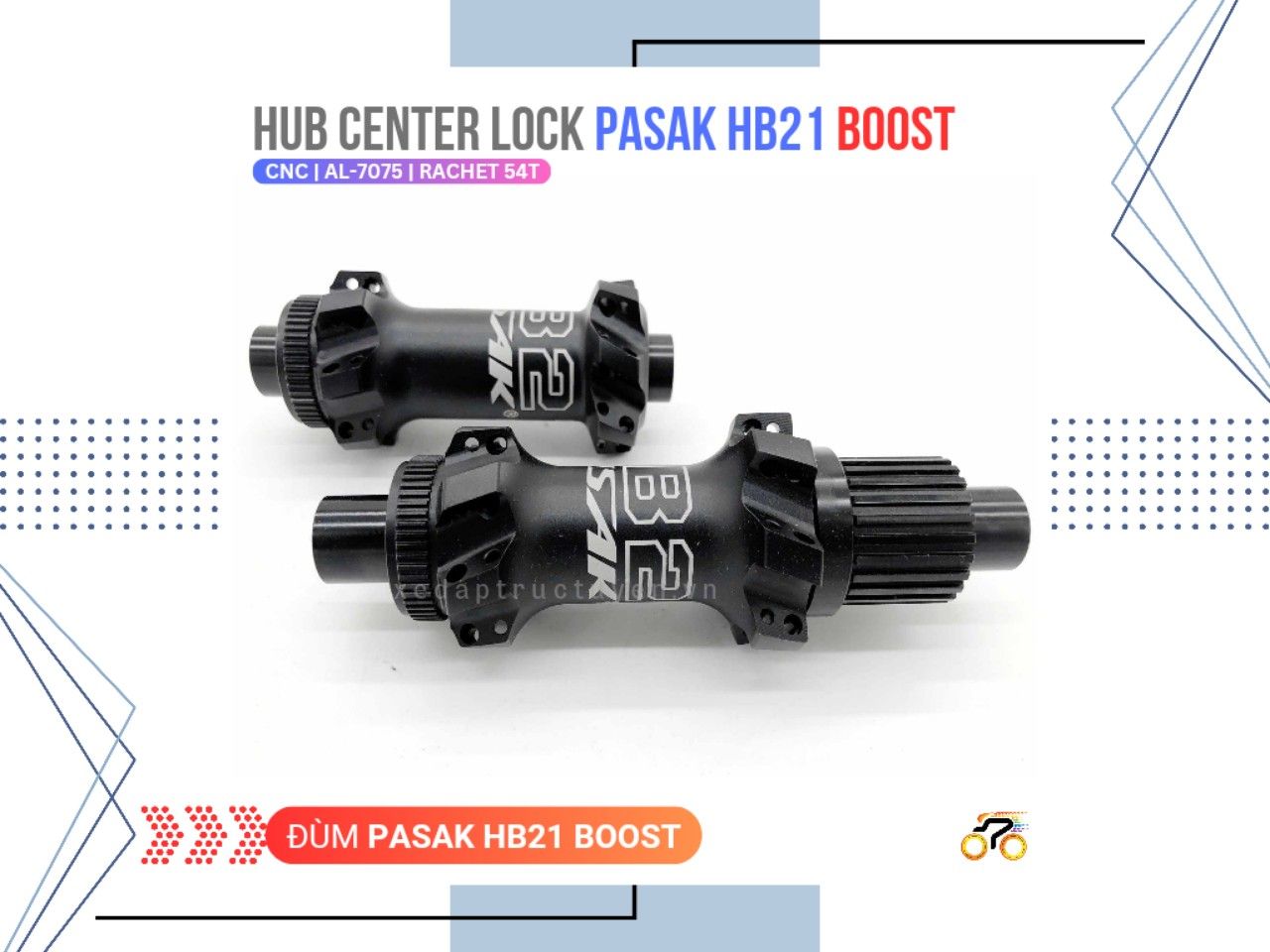 ĐÙM XE ĐẠP - HUB PASAK HB21 RATCHET 54 - CỐI MS - TY BOOST - 6 BẠC ĐẠN ...