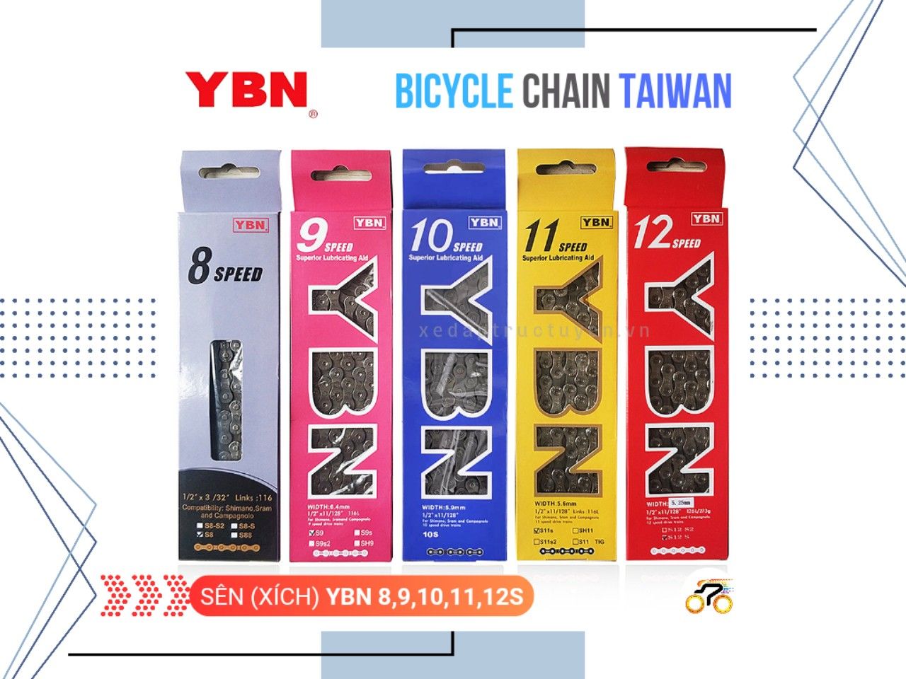 SÊN XE ĐẠP MTB/ROAD - YBN S10 (10 TỐC ĐỘ) – Xe đạp Trực tuyến
