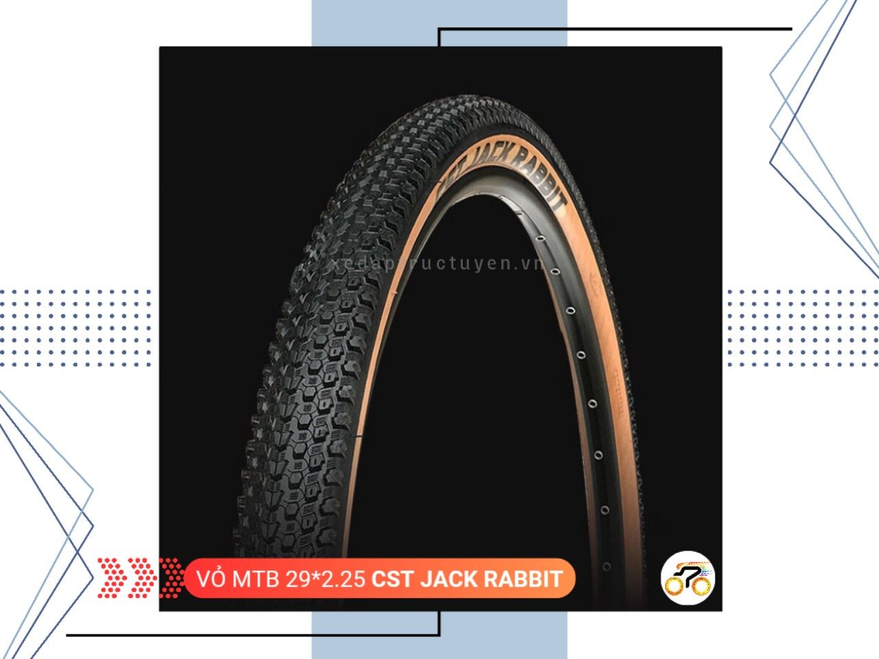 VỎ XE ĐẠP 29" - CST JACK RABBIT - VIỀN NÂU VÀNG - 29x2.25 (1 CÁI) – Xe ...