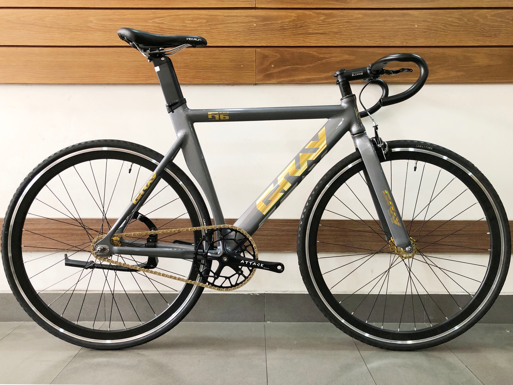 XE ĐẠP FIXED GEAR - GRAY F16 (CÓ THẮNG PHỤ) – Xe đạp Trực tuyến