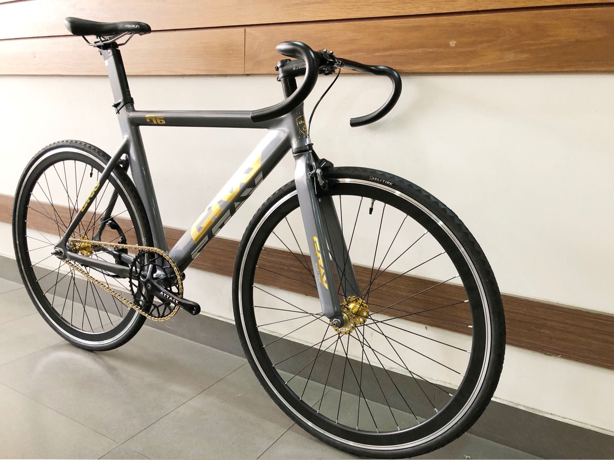 XE ĐẠP FIXED GEAR - GRAY F16 (CÓ THẮNG PHỤ) – Xe đạp Trực tuyến