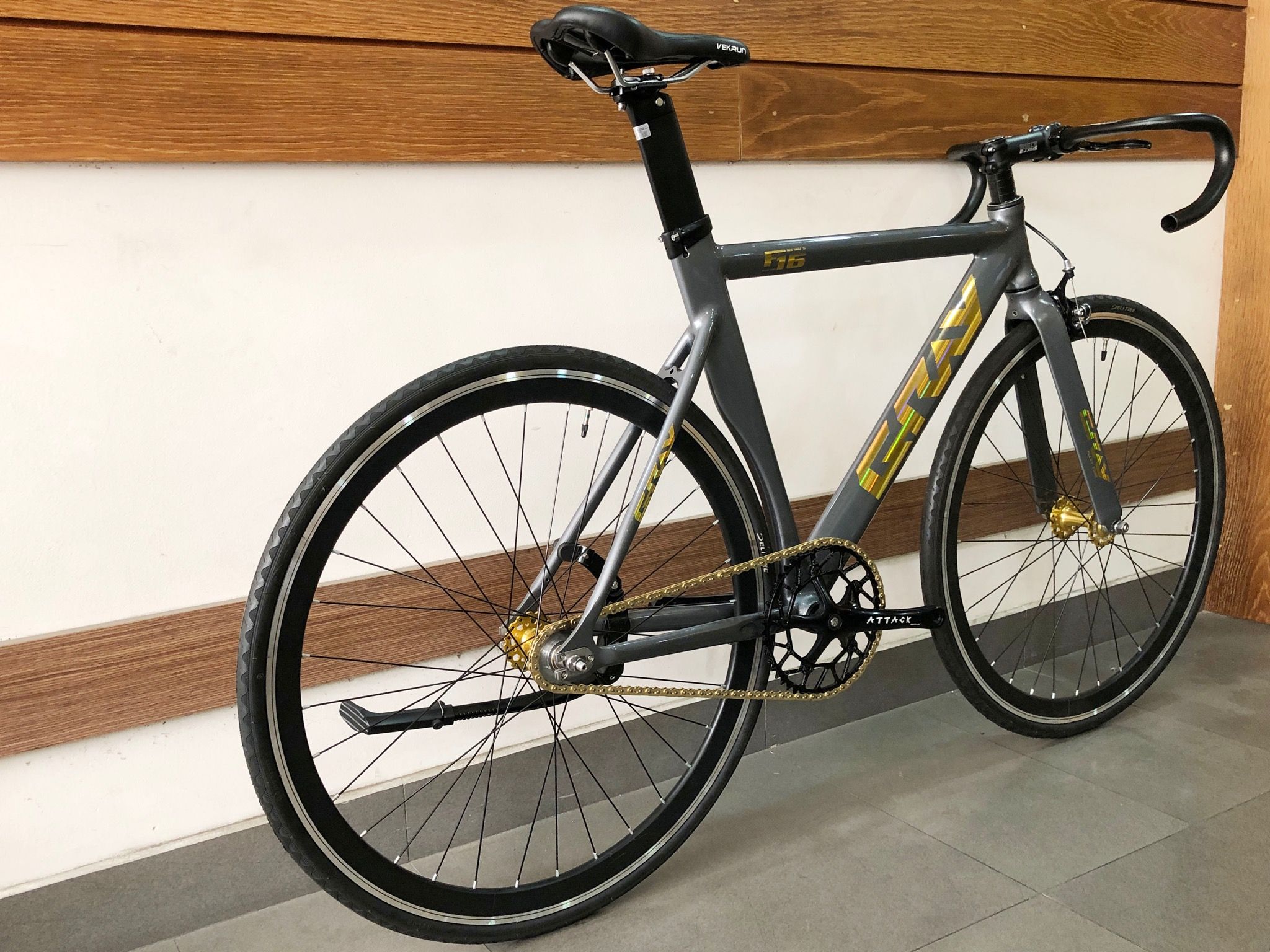 XE ĐẠP FIXED GEAR - GRAY F16 (CÓ THẮNG PHỤ) – Xe đạp Trực tuyến