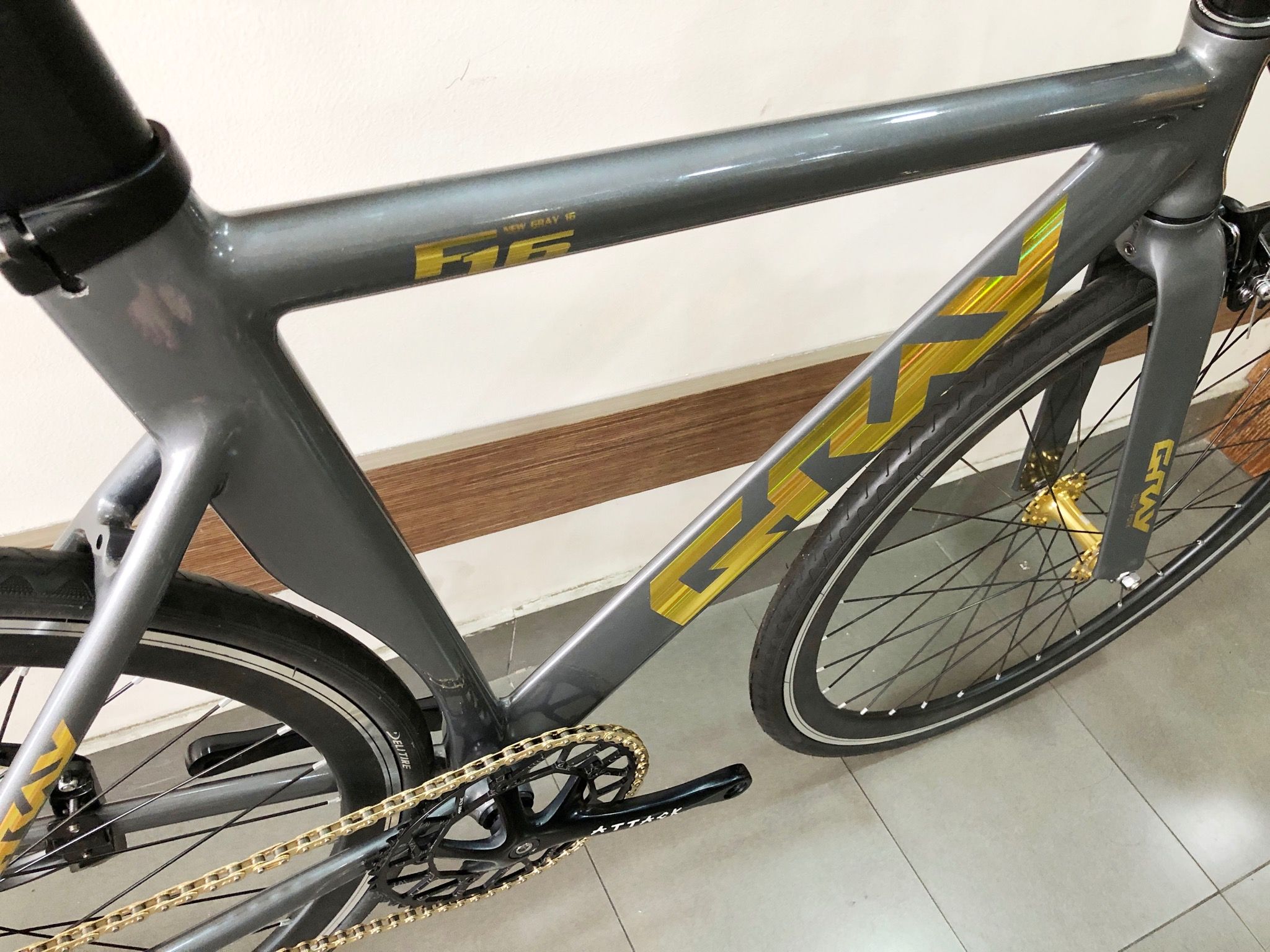XE ĐẠP FIXED GEAR - GRAY F16 (CÓ THẮNG PHỤ) – Xe đạp Trực tuyến