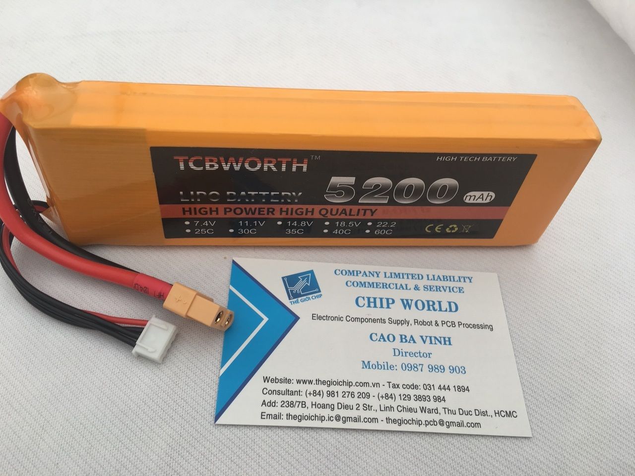 PIN LIPO TCB 3S 5200 – Thế Giới Chip
